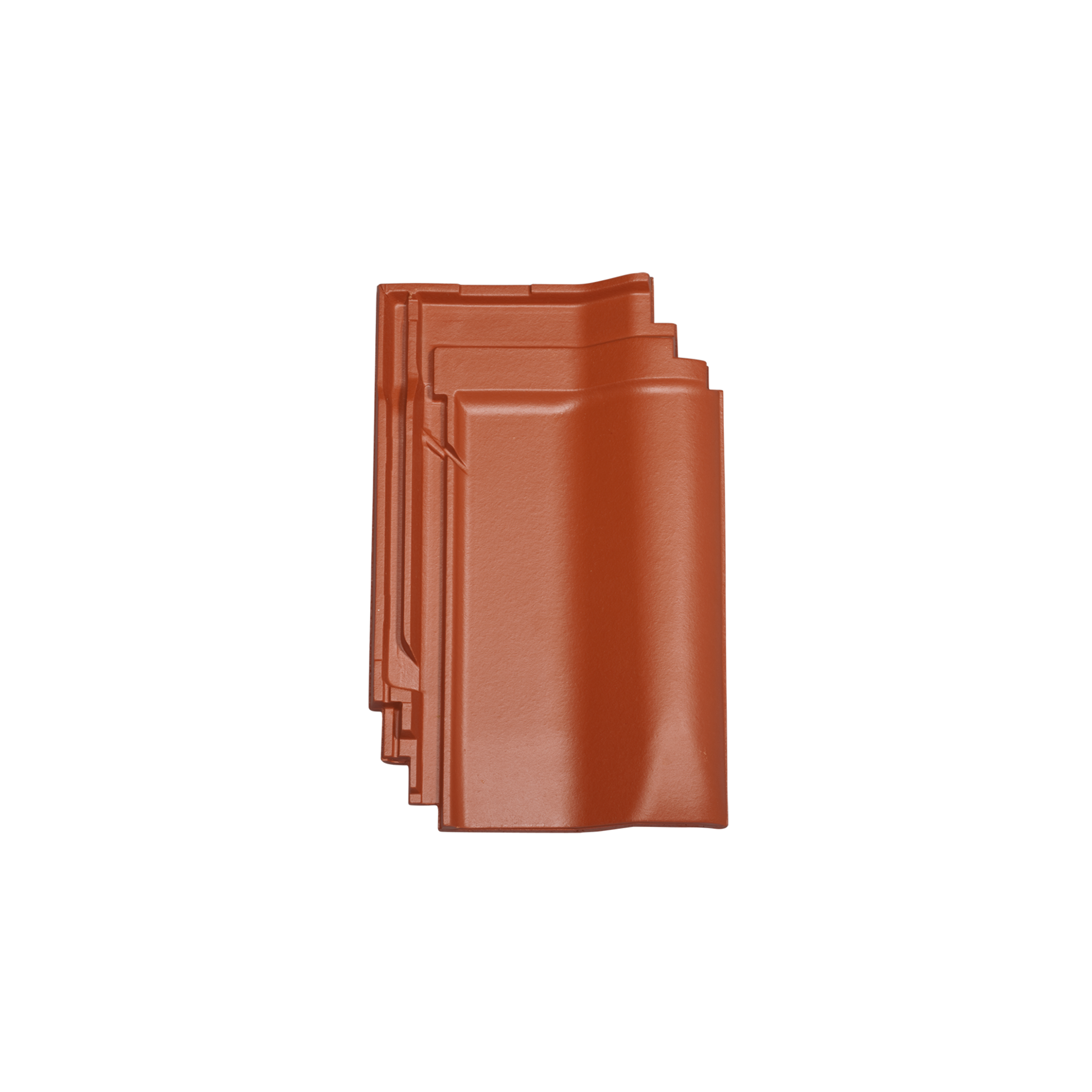 Bewährte Flachdachpfanne W4v in der Farbe rotbraun